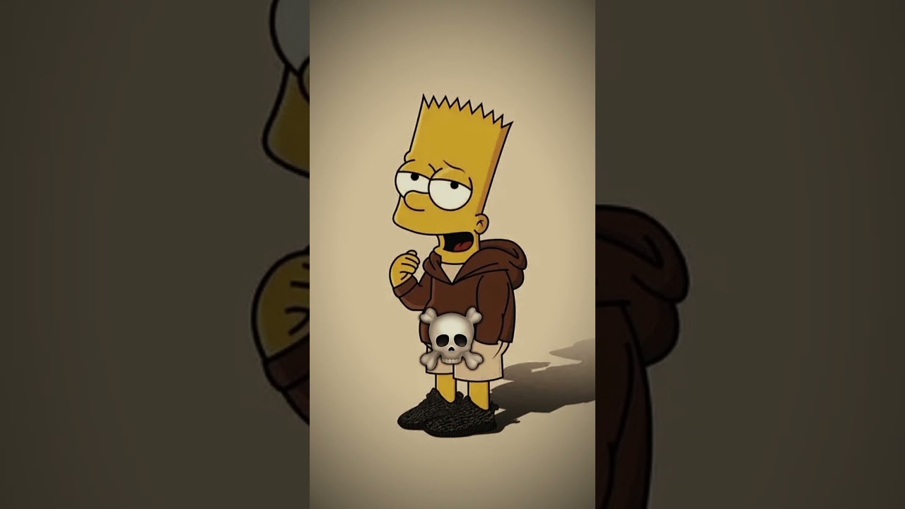 ✋️#wallpaper #edit my favourite❤️ bart simpson wallpapers