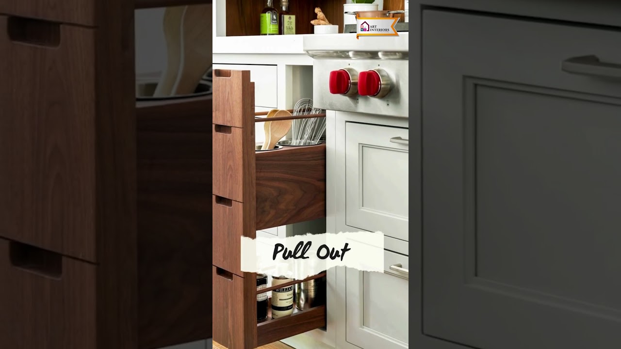 Most Popular Kitchen Storage Ideas  | Interior Designers in Bangalore  #artinteriors  #shortsfeed