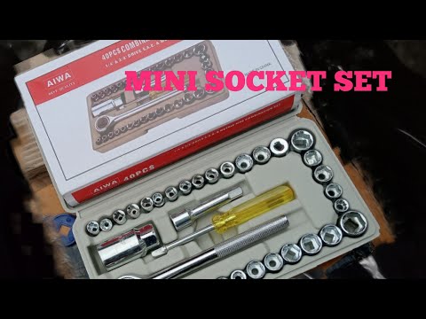 AIWA 40 PCS Combination Socket Wrench Set// Mini Socket Set