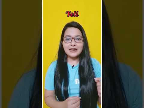 How to Use a word "YELL" | YELL 😲😲 English Vocabulary Words with Meaning | English Speaking Practice