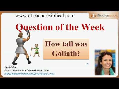 How tall was Goliath? | Biblical Hebrew Q&A with eTeacherBiblical.com