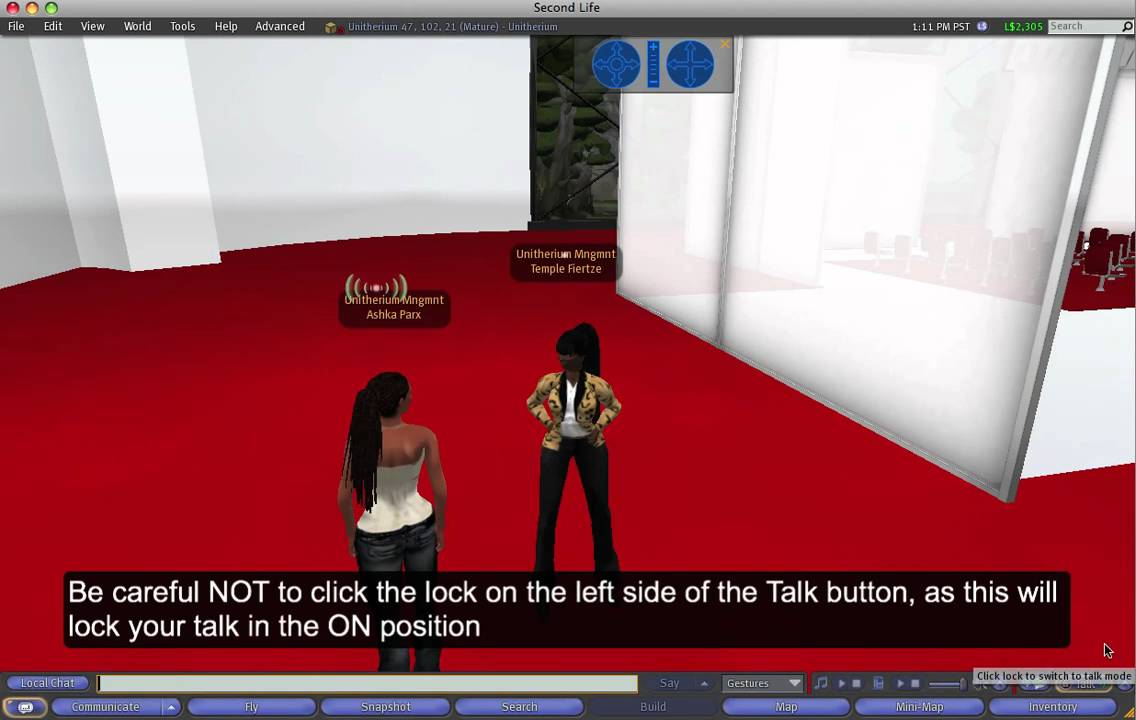 SL Viewer 1 - Voice Chat Tutorial