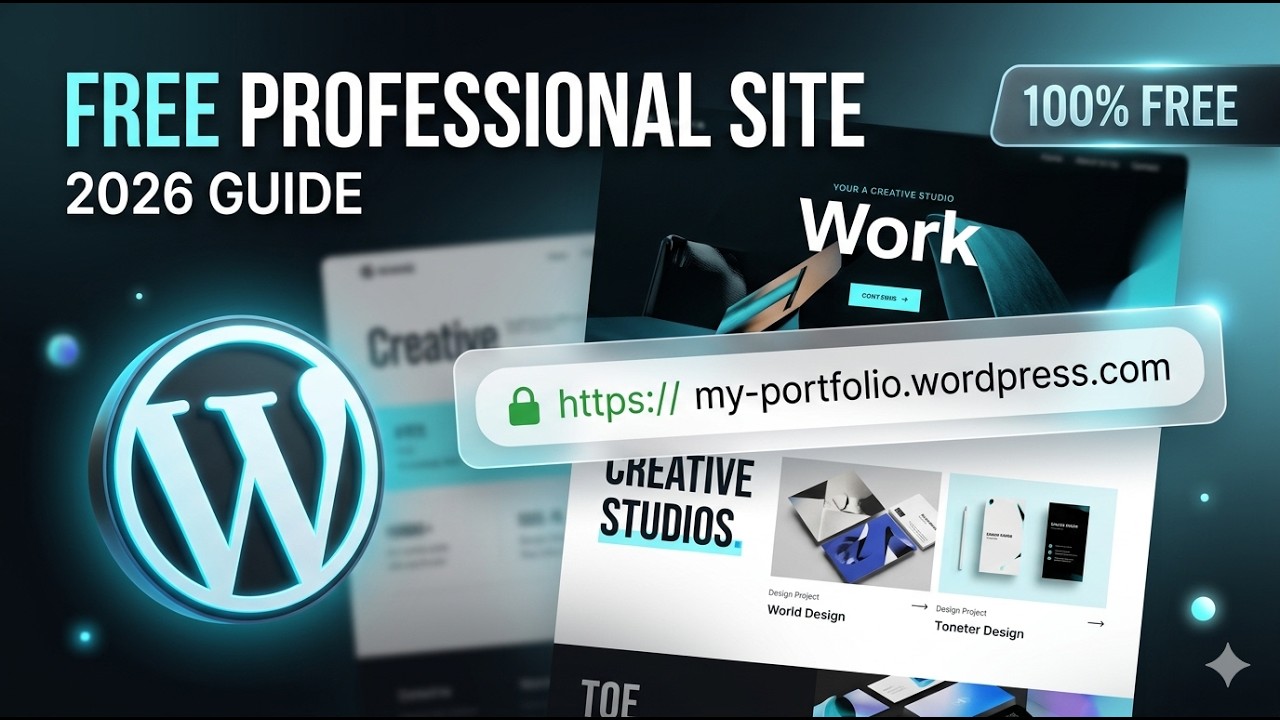 How to Create a FREE WordPress Website in 2026 (Subdomain & Themes)WP Registration