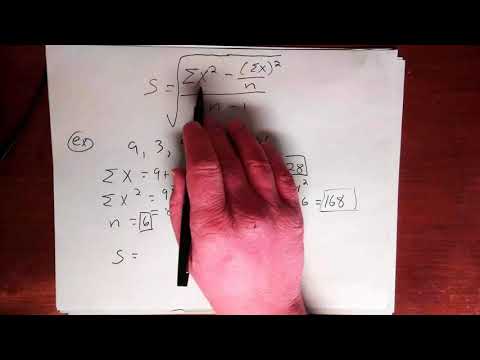 Statistics - Computational Formula Example
