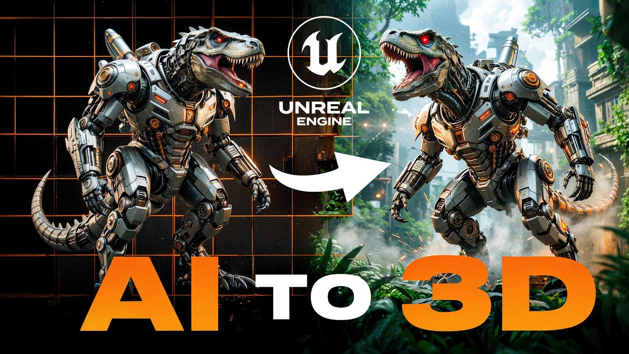 From AI Image to Game-Ready 3D Models! (Full Workflow)