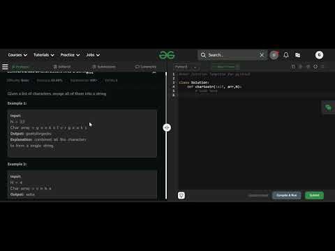 Convert a list of characters into a String in Python | Python interview Question | Data Analyst EDA