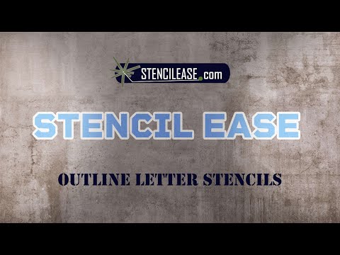 Outline Letter Stencils | Stencil Ease