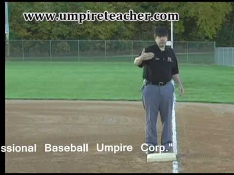 Umpire Training - Fair, Foul around the bag in 2 Umpire System