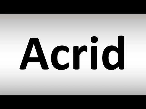 How to Pronounce Acrid? | Easy Pronunciation Guide