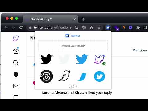 Twitter Logo Changer-A chrome extension to change the twitter logo