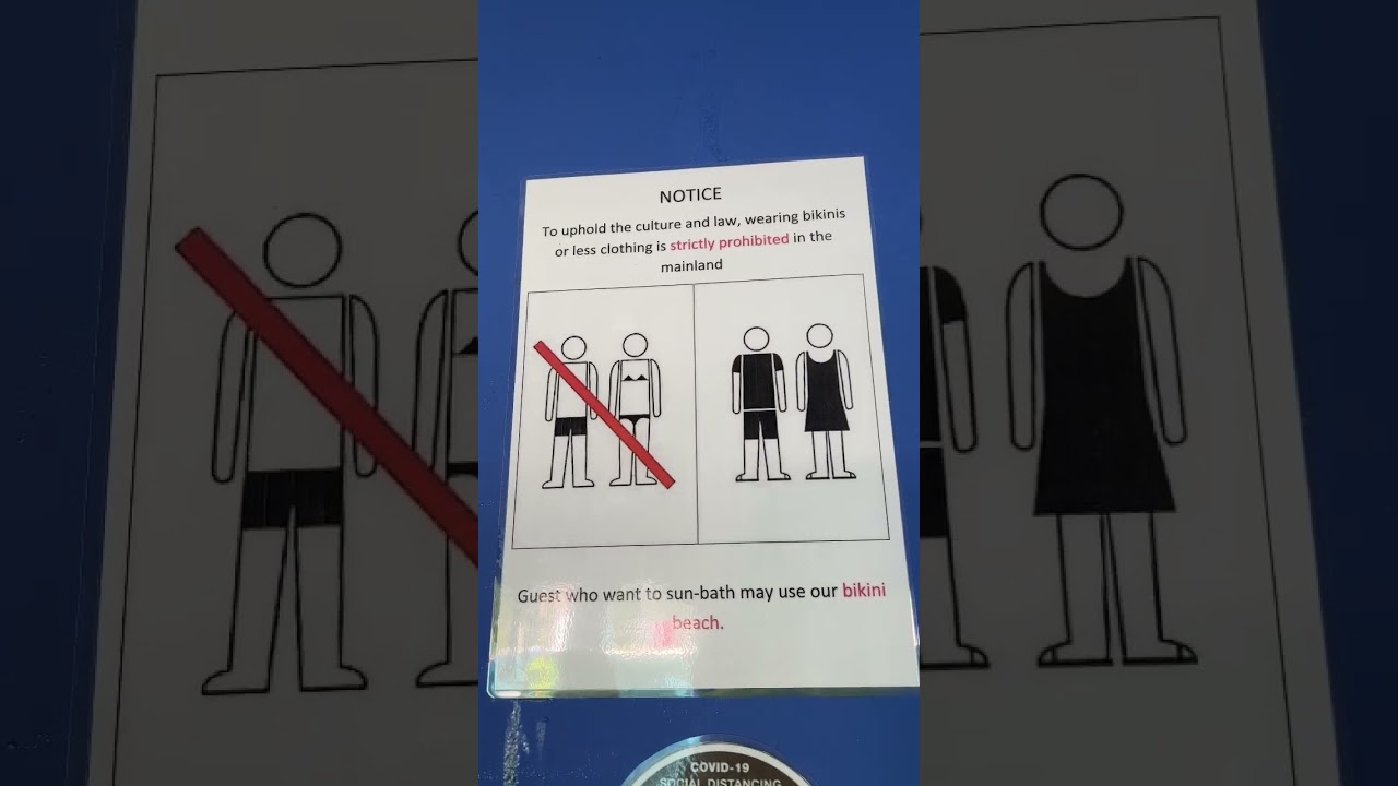 NO BIKINIS IN MALDIVES