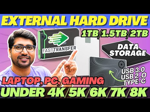 Best External Hard Drive 2025🔥Best External Hard Drive For Video Editing🔥Best External HDD For PC