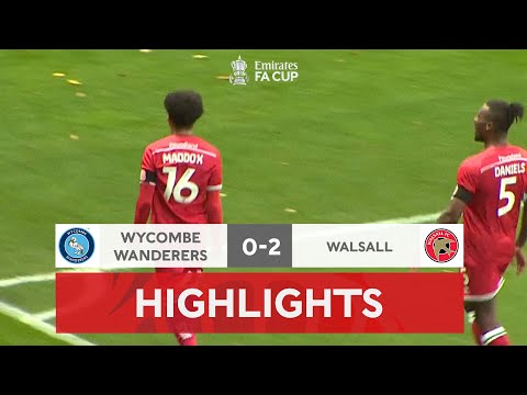 Maddox Sees The Saddlers Through | Wycombe Wanderers 0-2 Walsall | Emirates FA Cup 2022-23
