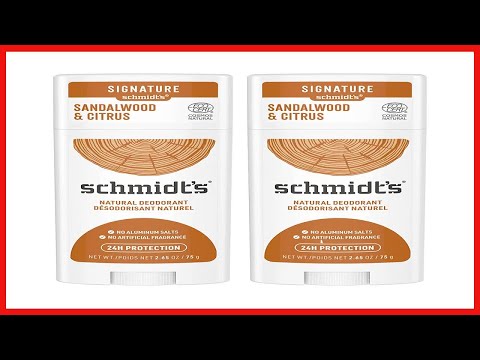 Great product - Schmidt's Aluminum Free Natural Deodorant for Women and Men, Sandalwood and Citrus
