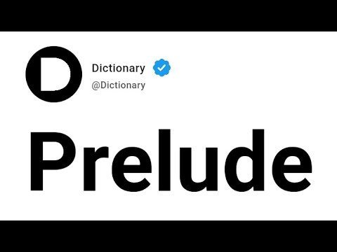Prelude Meaning In English