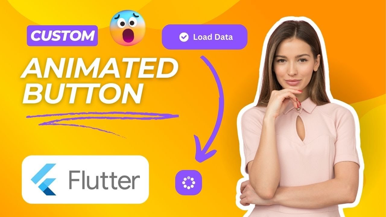 Custom Animated Loading Button With Icon In Flutter | Flutter Custom Button | Animated Button | UI