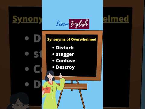 Synonyms of Overwhelmed? | Overwhelmed का Synonyms? #shorts #learnenglishmeaning #synonyms
