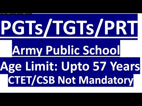 Jobs for School Teachers - Army Public School - Adhoc