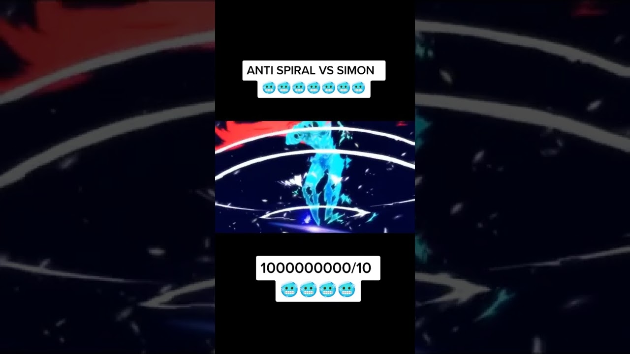 Anti spiral vs Simon😰🥶😷 // Animes edit// mabin editz