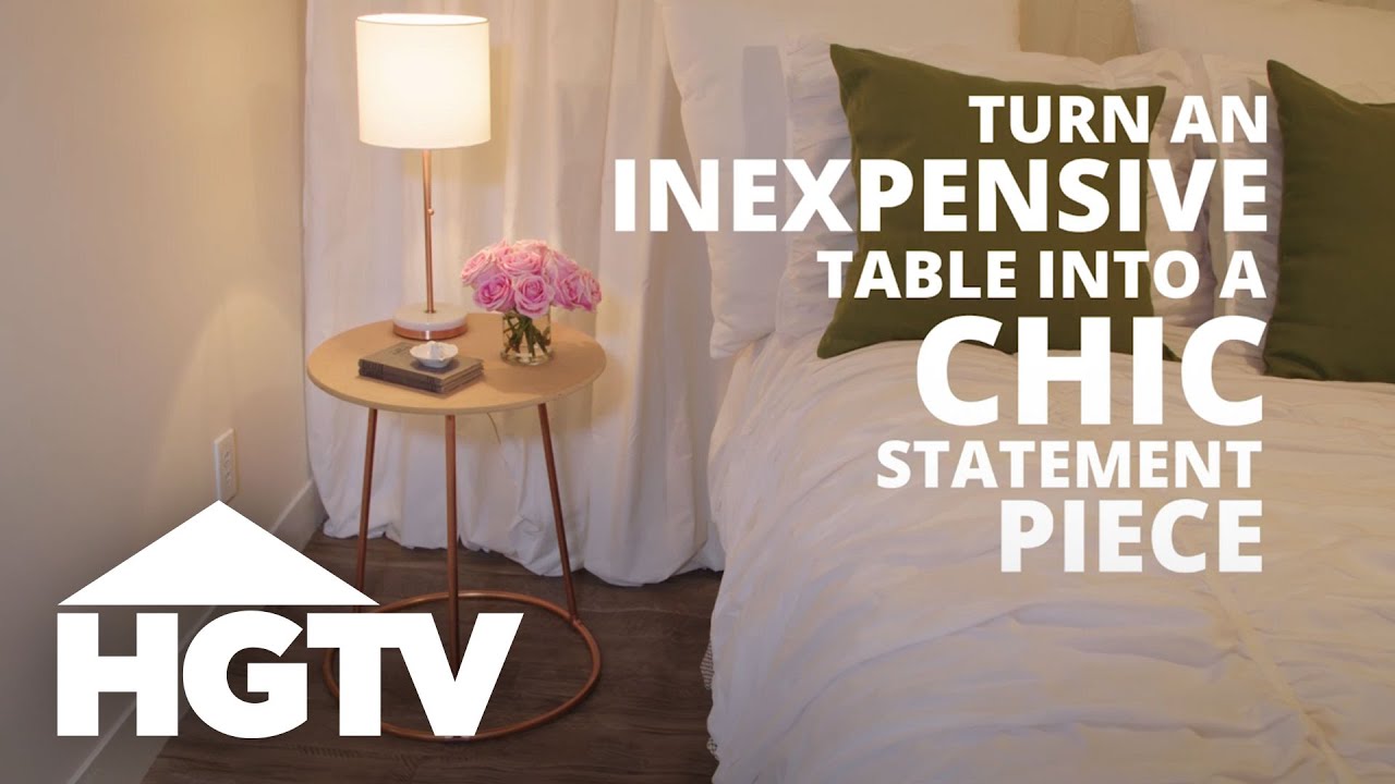 Easy Upgrade for a Basic Side Table | HGTV