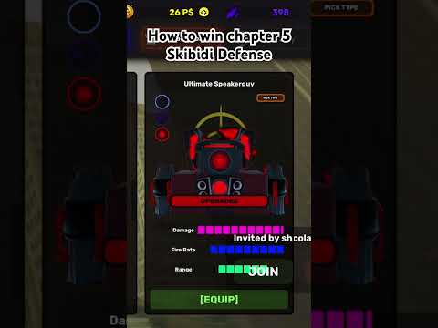 #roblox #skibididefense #chapter5 How to win chapter 5 Skibidi Defense