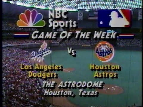 Vintage NL Baseball - Los Angeles Dodgers @ Houston Astros - June 20, 1987 - Tim Leary vs Mike Scott
