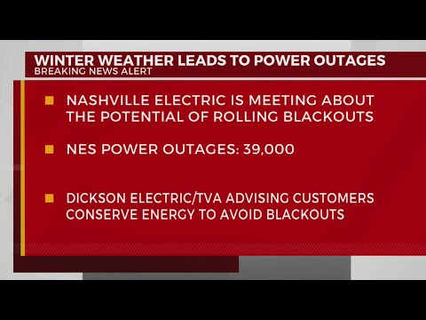 Winter weather leads to power outages in Middle Tennessee