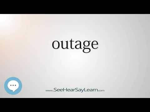 outage - Smart & Obscure English Words Defined 👁️🔊🗣🧠✅