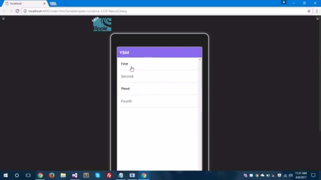 Build simple ionic 2 app + Basics: Controllers and $Scope