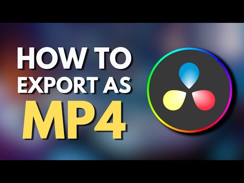 How To Export as mp4 in Davinci Resolve 18 | Exporting Your Video as an mp4 | Tutorial