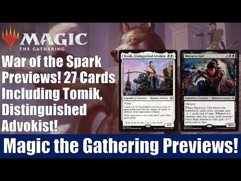 MTG War of the Spark Previews: 27 Cards Including Tomik, Distinguished Advokist