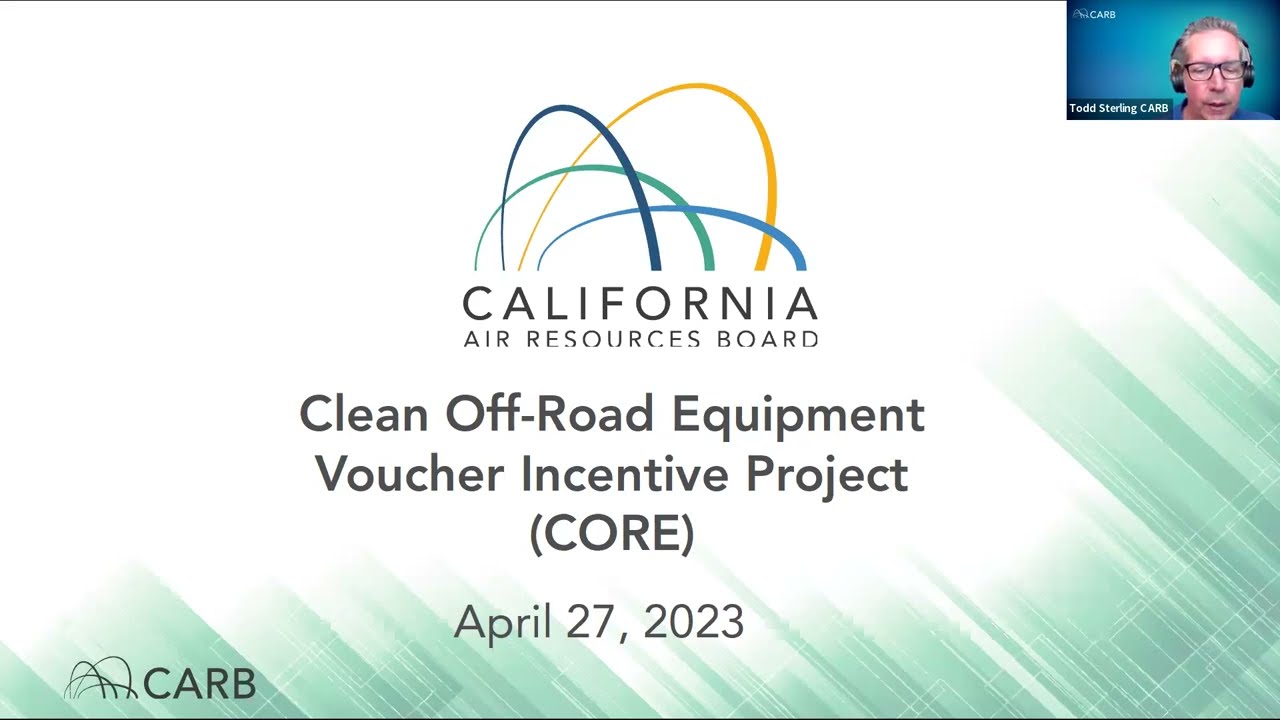 Implementation Work Group: Clean Off-Road Equipment Voucher Incentive Project (CORE)