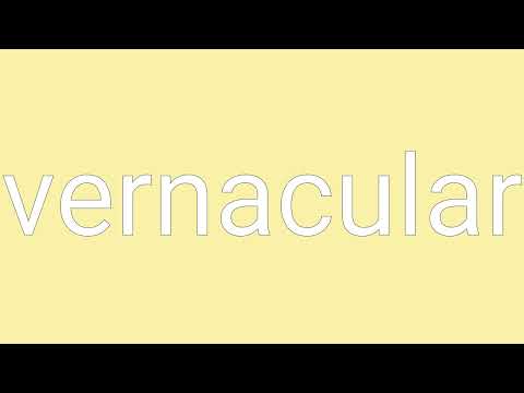 Vernacular Definition & Meaning