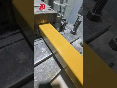High-strength yellow fiberglass reinforced plastic (FRP) square tubes