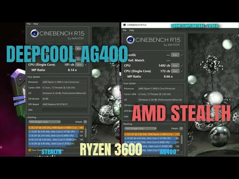 Deepcool ag400 vs amd stealth cooler ryzen 3600