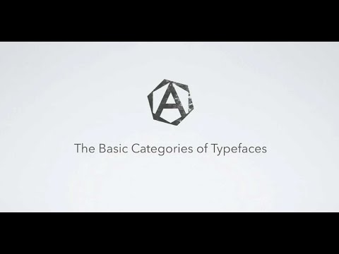 Almost Inevitable: Typography - Categories of Type