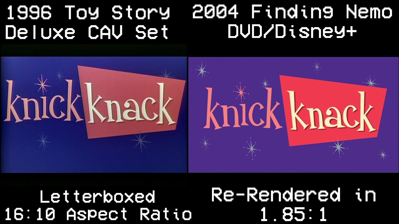 Knick Knack -LD VS DVD Comparison