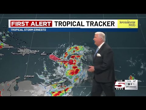 VIDEO: TRACKING THE TROPICS: 11 p.m. update on Tropical Storm Ernesto
