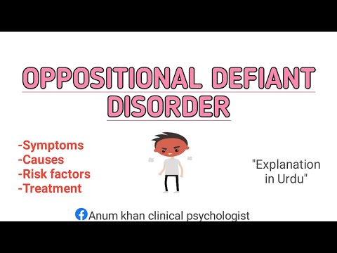 Oppositional defiant disorder (ODD) in urdu | Psychology