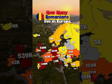 How many Romanians live in Europe?