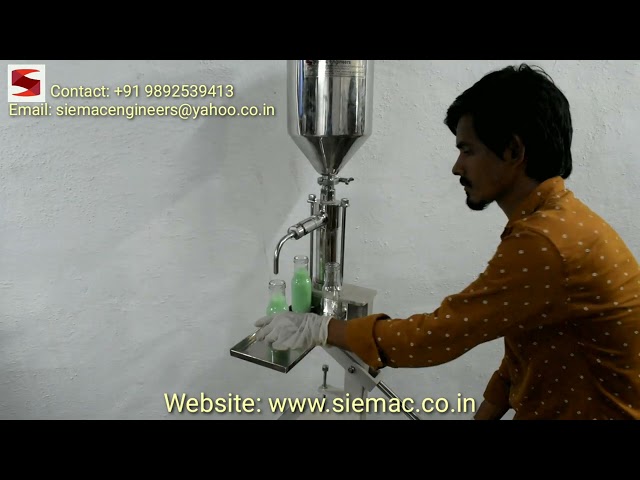 Manual Filling machine - Manual Liquid Filling Machine Manufacturer ...