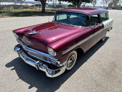 SOLD 1956 PLUM/IVORY CHEVROLET NOMAD WAGON