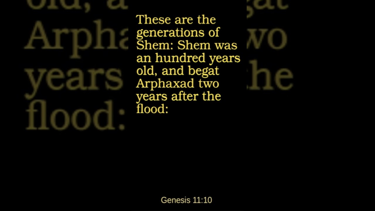 Genesis 11:10 - King James Version
