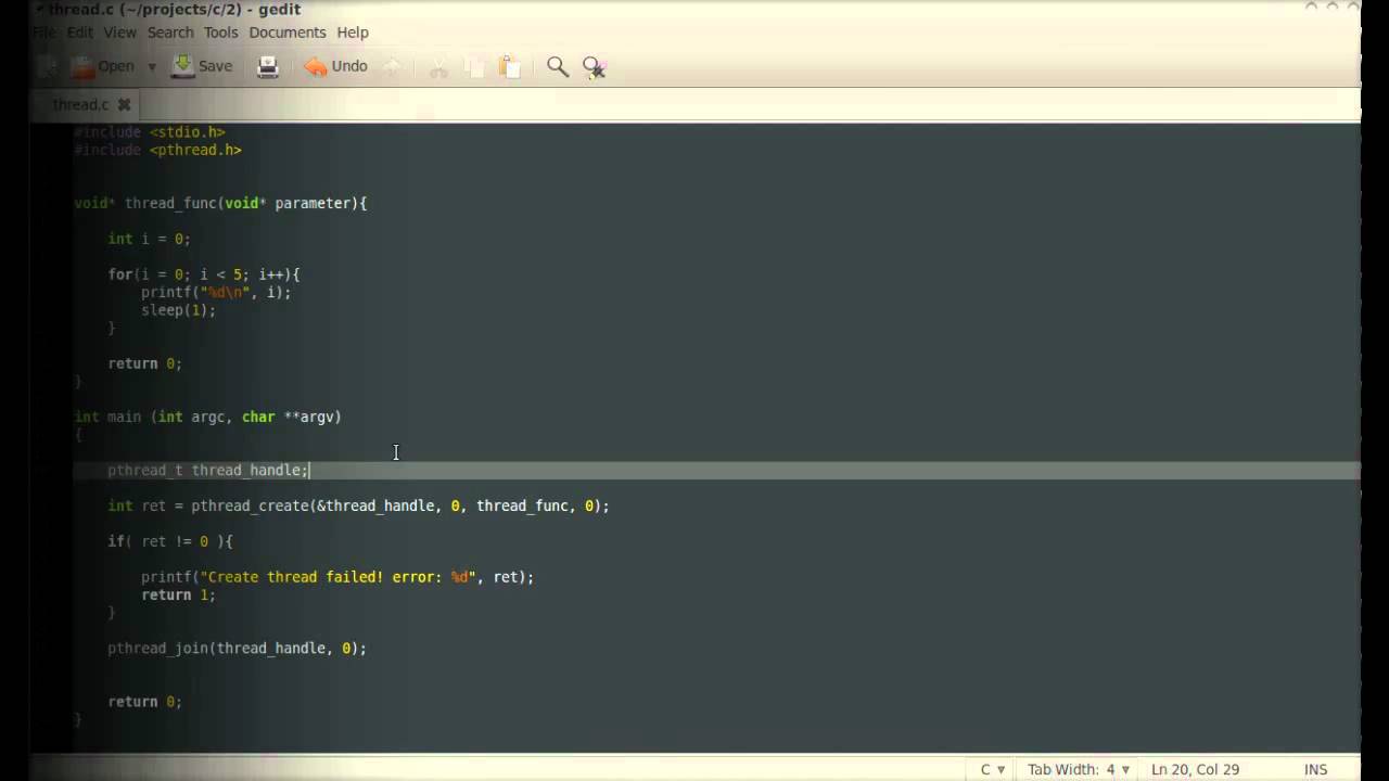 C Programming Tutorial - C Thread Tutorial