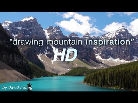 Drawing Mountain Inspiration | Synchronized Timelapse Nature Relaxation Video [HD 60FPS]