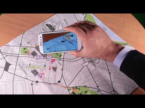 Geneva Map in AR, using ARAF
