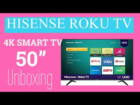 UNBOXING HISENSE ROKU 50" TV + REVIEW By Marz Drum