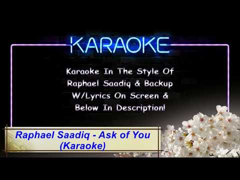 Raphael Saadiq - Ask of You (Karaoke)