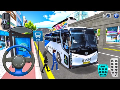 New Express Coach Bus Simulator 2025 - 3D Driving Class - Android iOS - 3D Bus Game Android gameplay