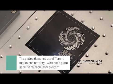 Marking Our New Customer Test Plates on a Fiber Laser | Needham Laser Technologies, Shropshire